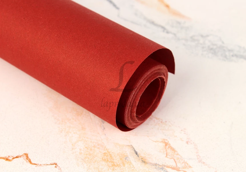 Папір пакувальний крафт "Тонування бордо+тонування бордо" в рулоні (0 ...